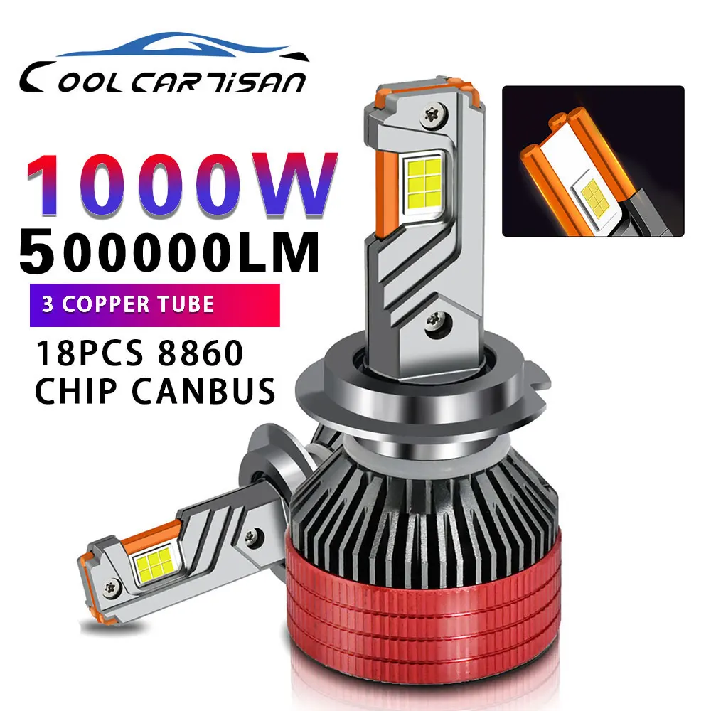 EAGLEVISION-1000W-500000LM-High-Power-Lamp-8860-CSP-LED-Headlight-Lamp ...