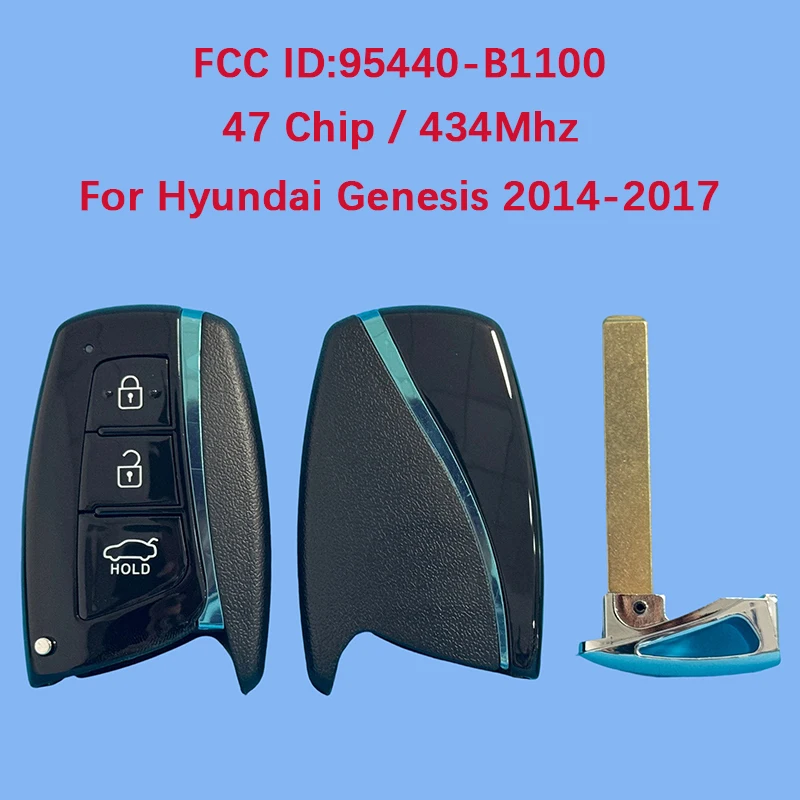 CN020236 Aftermarket 3 Button Smart Key Remote HITAG 3 Chip 433Mhz FCC ...