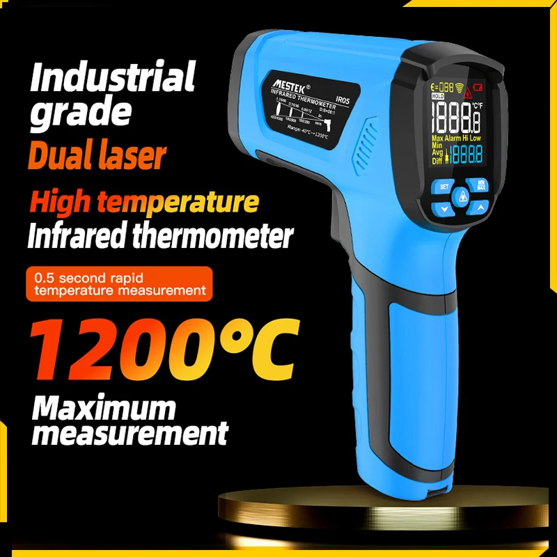 50-C-1600-Non-contact-Infrared-Thermometer-Temperature-Gun-With-Probe ...