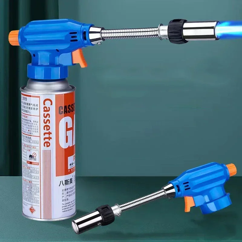 Welding-Gas-Torch-Flame-Gun-with-Hose-Spray-Head-Butane-Burner-Camping ...