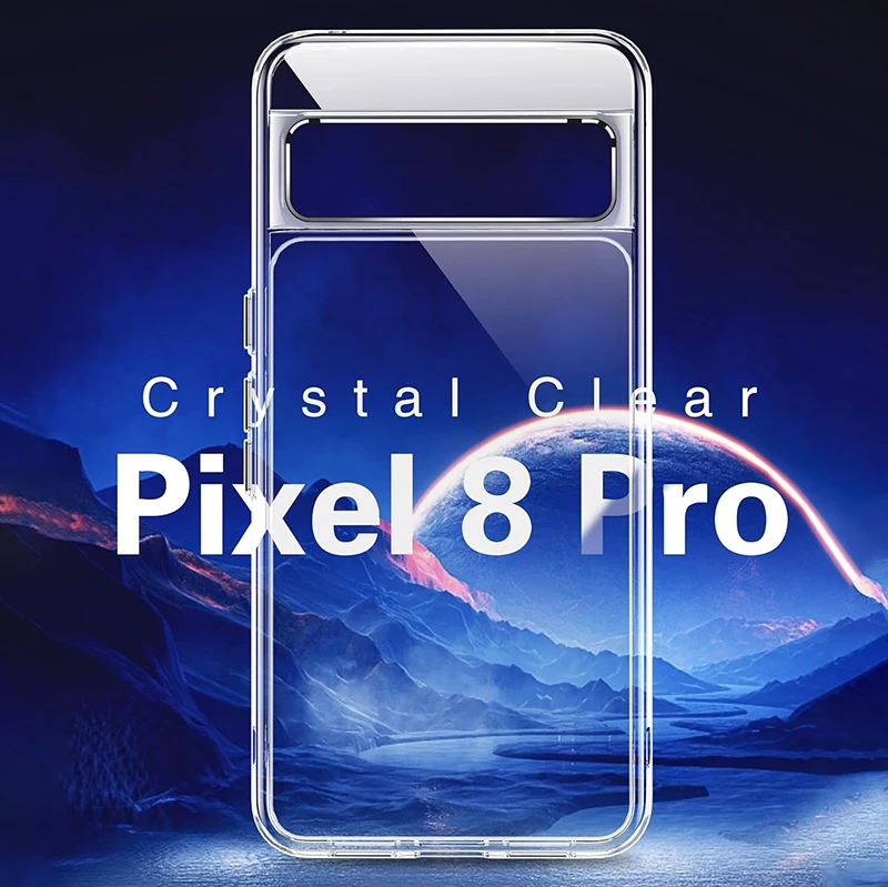 Original-Transparent-Silicone-Case-For-Google-Pixel-8-Pro-Case-For ...