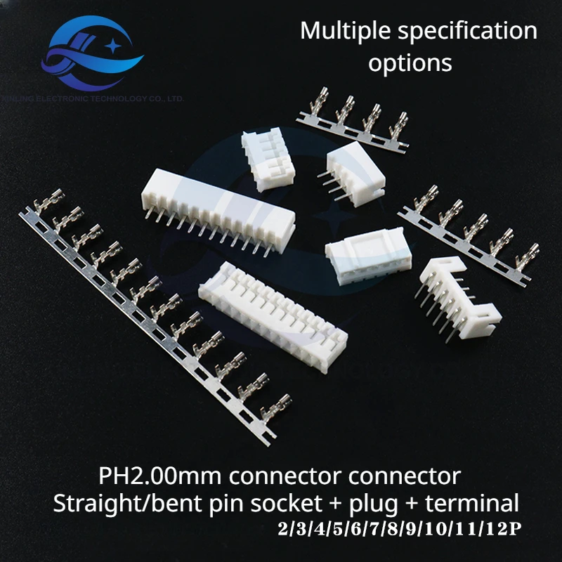 PH2-0-Connector-Pitch-2mm-Connector-plug-straight-bent-pin-holder ...