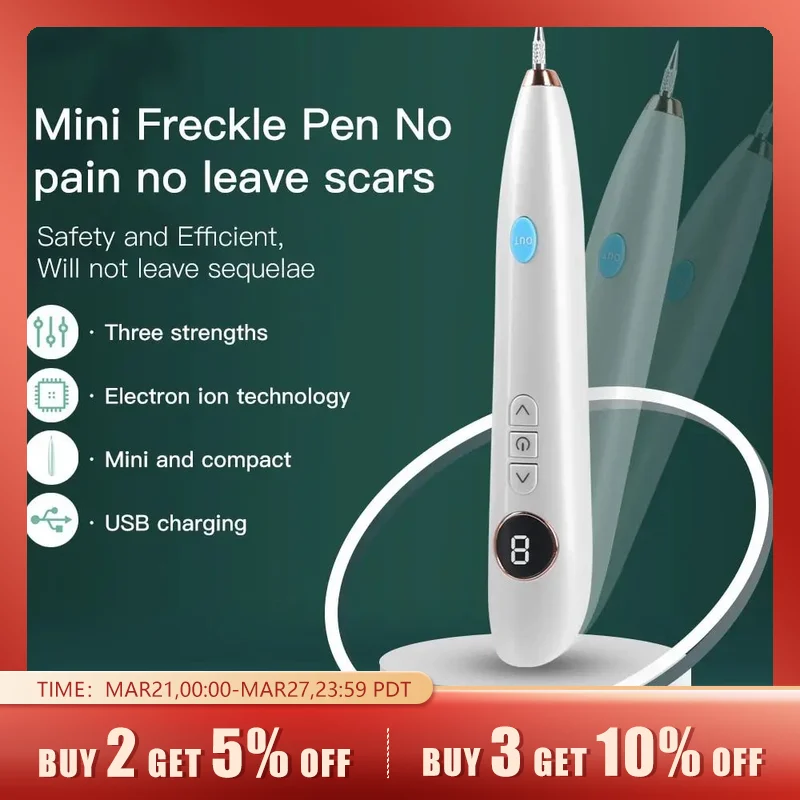 Portable Beauty Equipment USB Rechargeable 9-speed Adjustable Laser ...