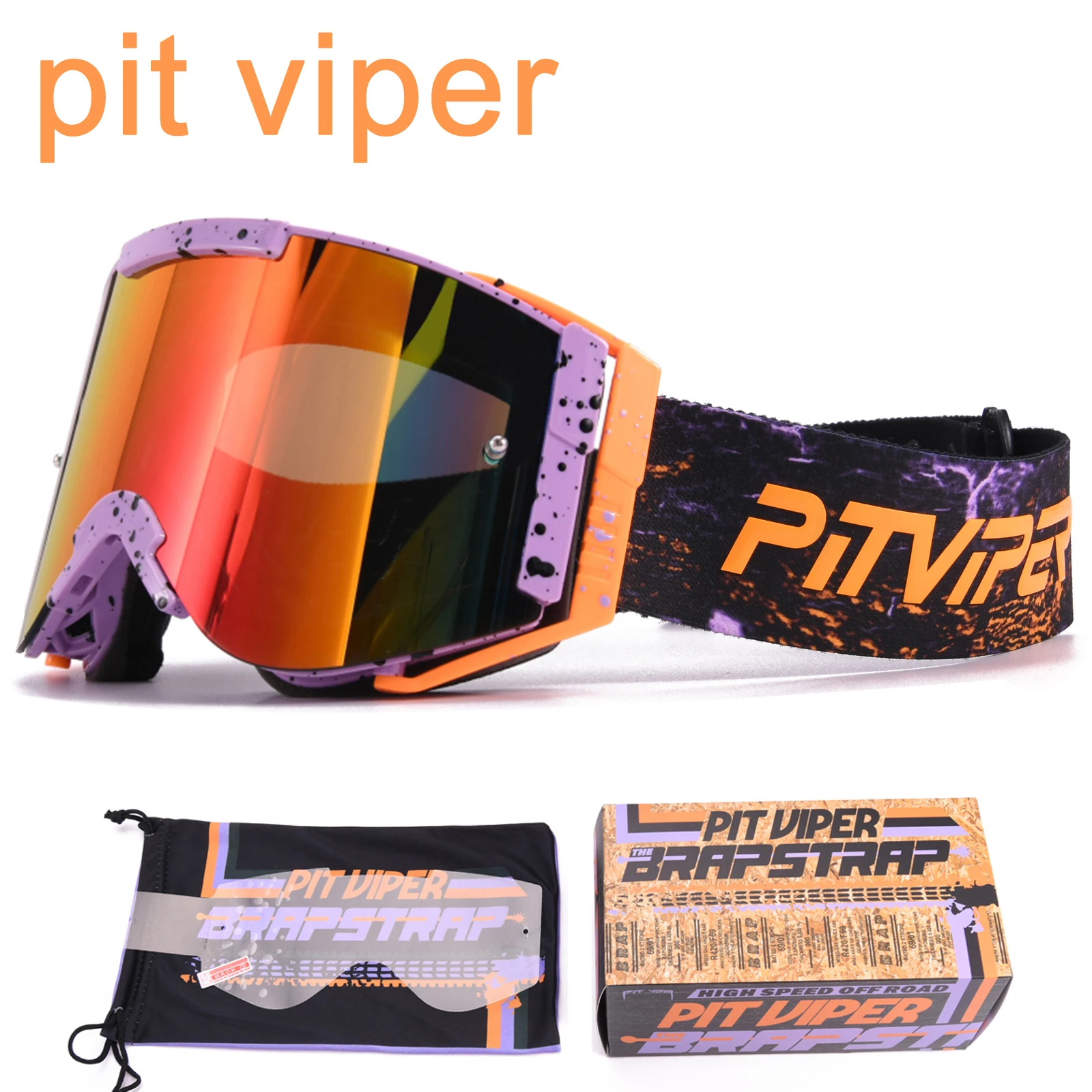 PIT VIPER กล่องต้นฉบับ Anti Fog Ski Goggles แว่นกีฬาผู้ชายผู้หญิง ...