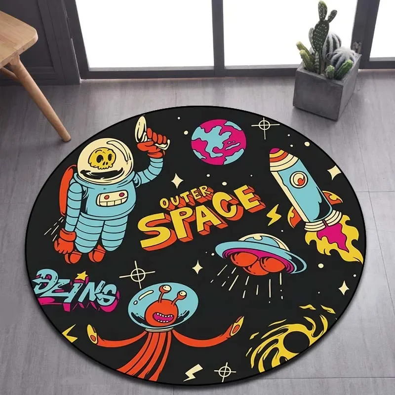 3D-Astronaut-Space-Cartoon-Round-Area-Rug-Carpet-Rug-for-Living-Room ...