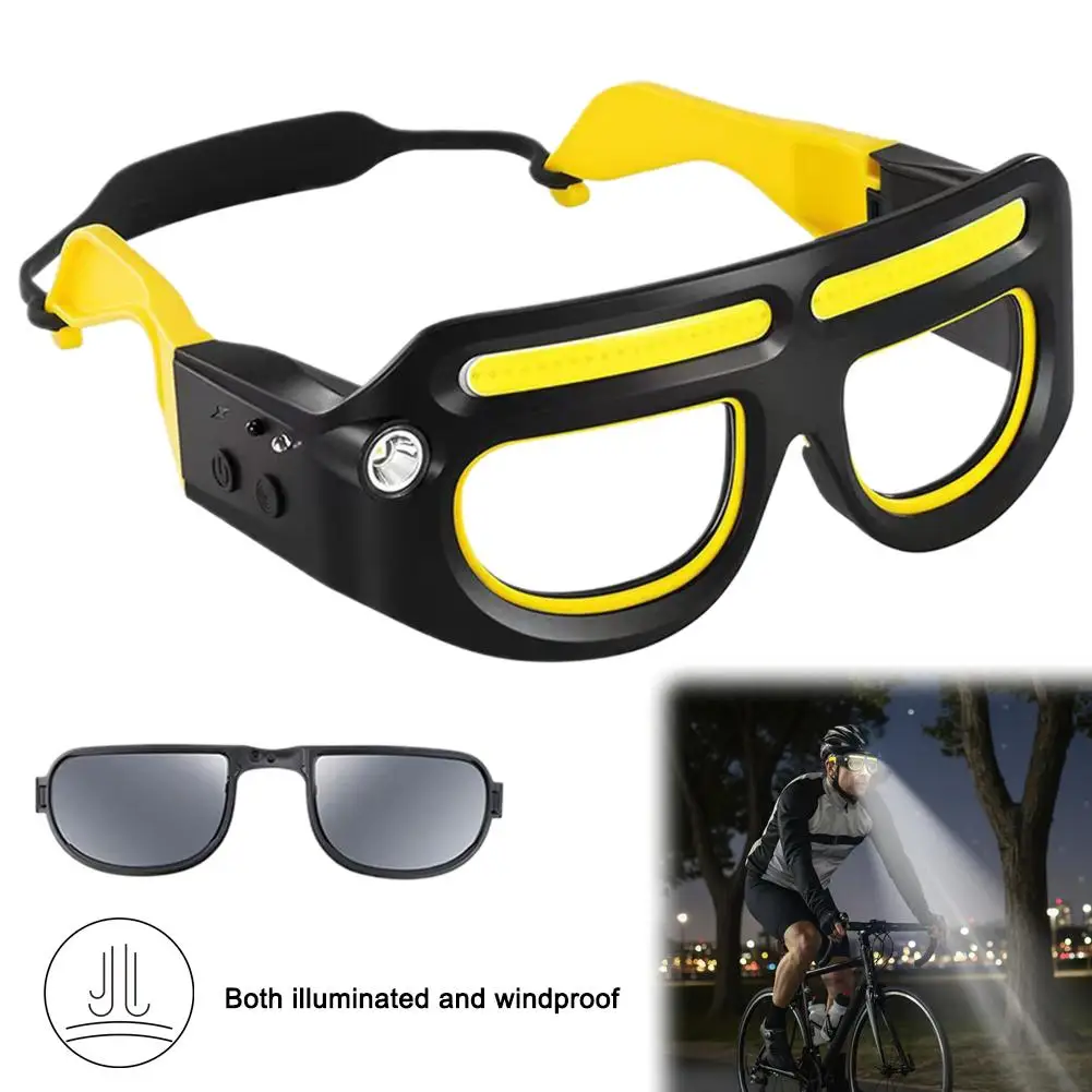 Hands-Free Headlamp Ultra Light Led Flashlight Safety Glasses ...