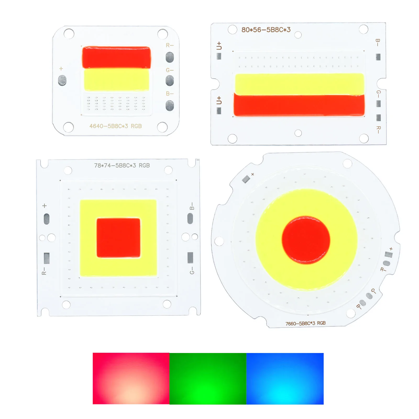 High Power RGB COB LED Stage Light Chip 50W Light Board Diode 24V ...
