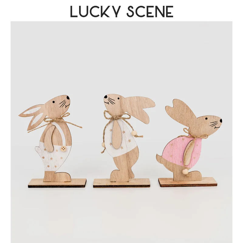 Wood-Rabbit-Ornament-Home-Decoration-Display-CreativeE-Easter-Rabbit ...