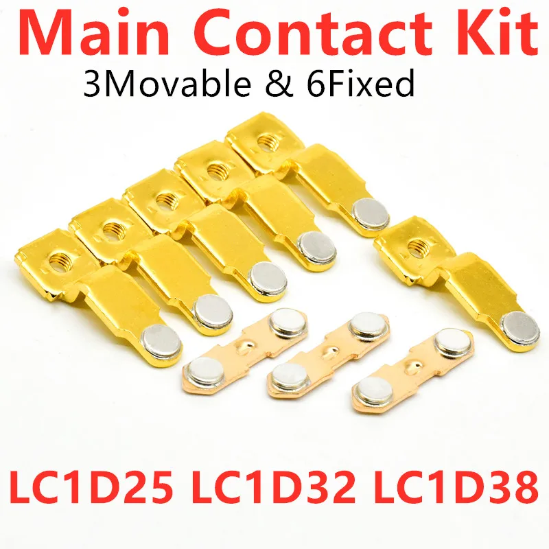 Main Contact Kit For Lc1d25 Lc1d32 Lc1d38 Moving And Fixed Contacts ...