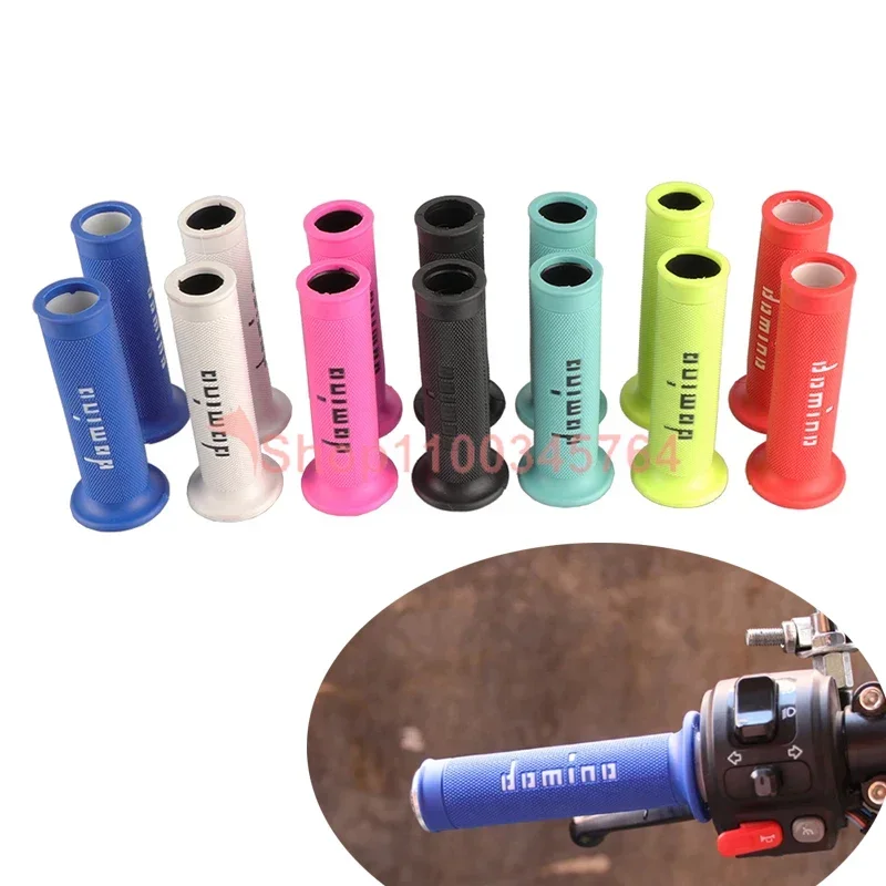 Motorcycle Handlebar Grip Domino Handle Grip ATV Dirt Pit Bike Racing ...
