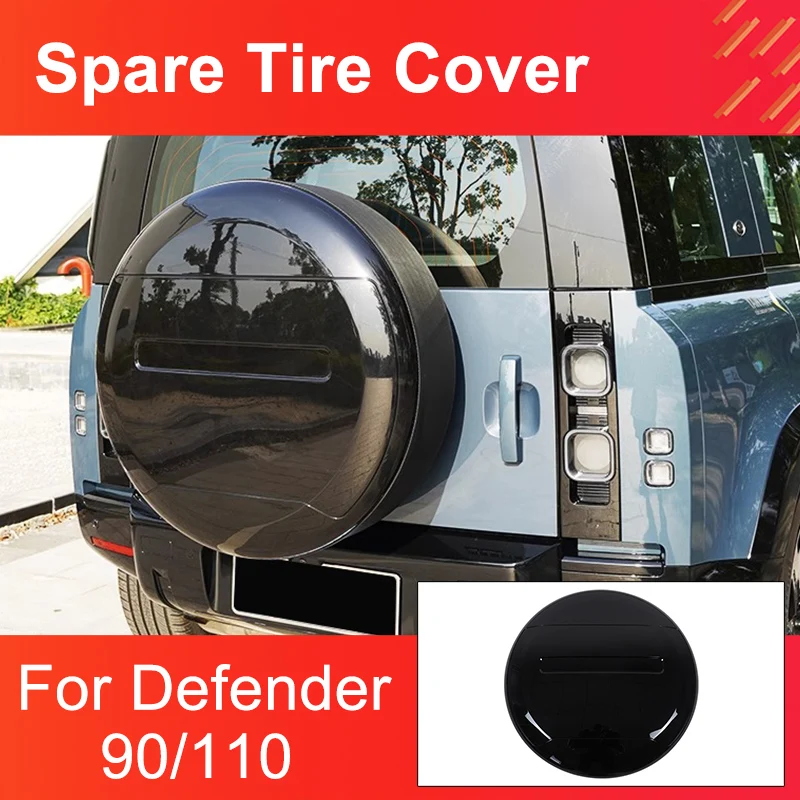 Mirror-Covers-Spare-Tire-Cover-for-Land-Rover-Defender-90-110-2020-2023 ...