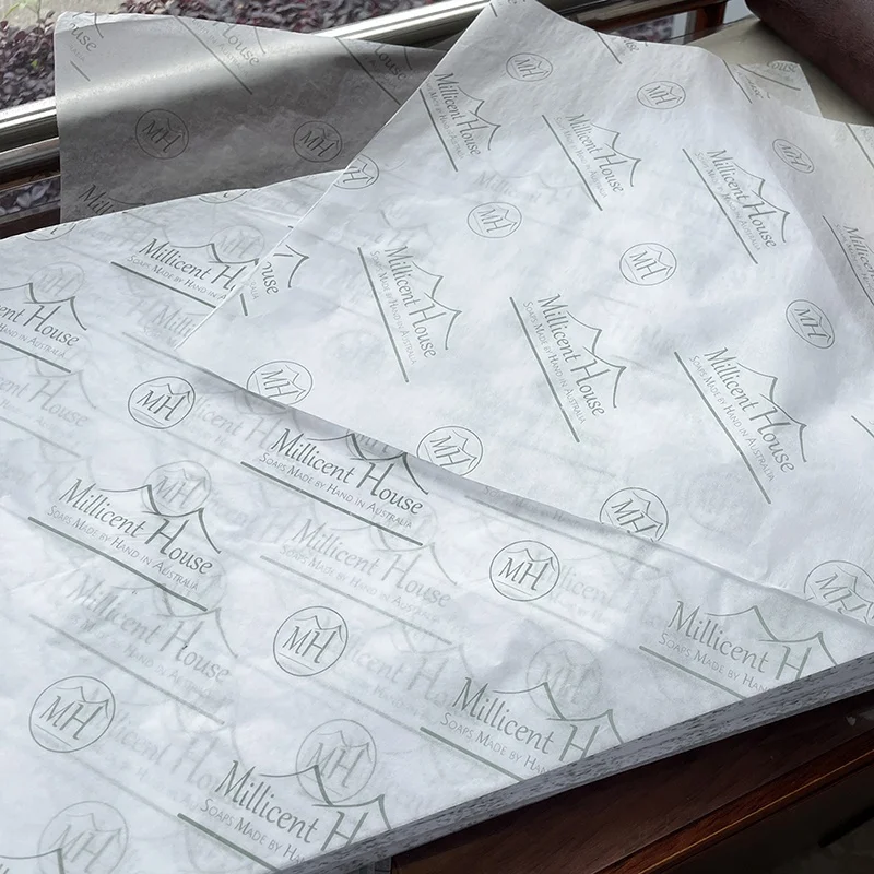 17gsm Custom Printed Tissue Wrapping Paper Branding Staionary Jewelry ...