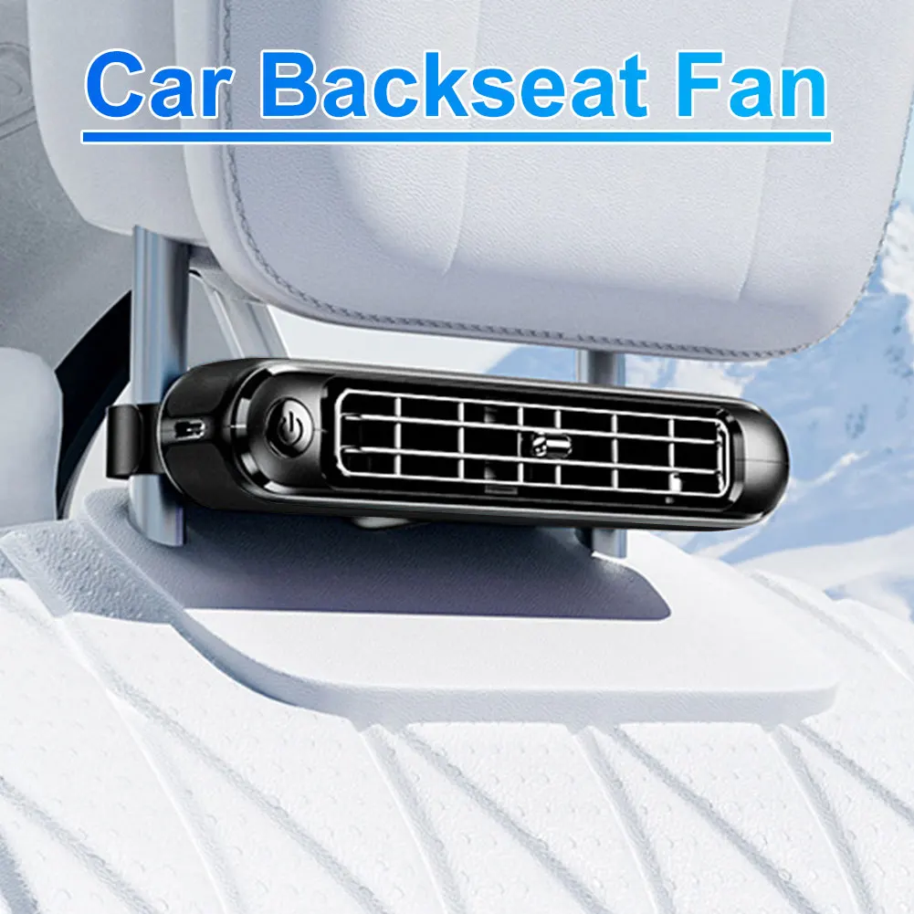 Backseat-Cooling-Fan-Vehicle-Rear-Headrest-Fans-Three-Adjustable-Wind ...