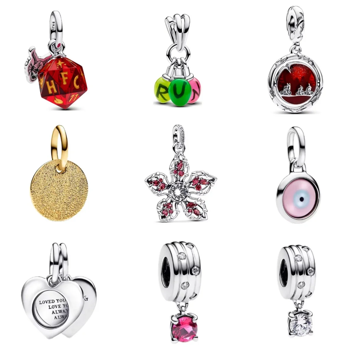 MOTO-2024-New-Pandora-Jewelry-925-Floral-Ruby-Pendant-Beads-Fashion ...