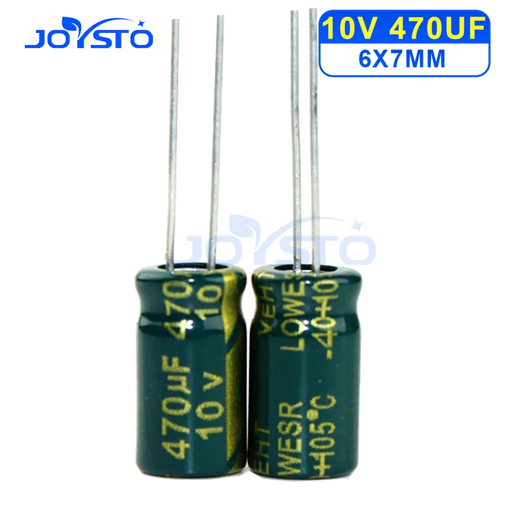 50pcs 10v 470uf 6x7mm 105c Radial High-frequency Low Resistance ...