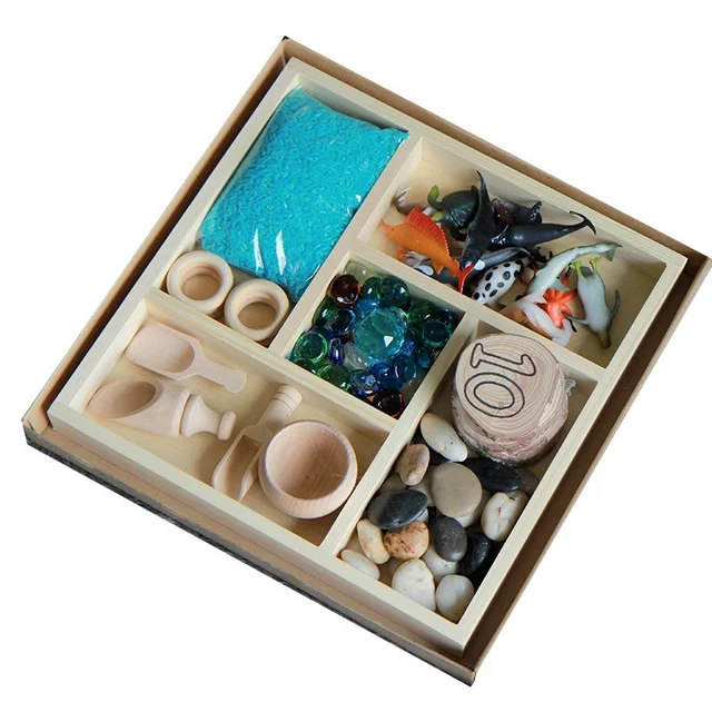 Thinker Tray Marine Life Box Montessori Toys Open Material Learning ...
