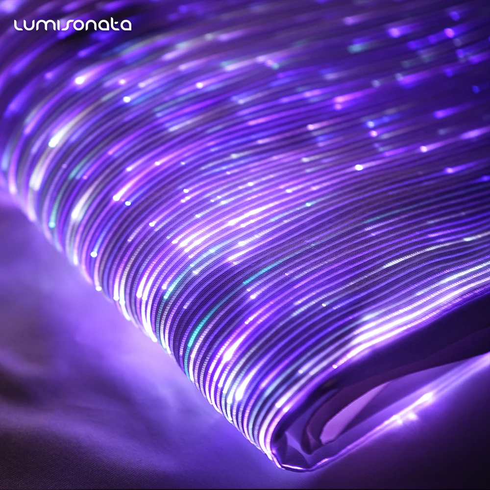 Lumisonata Led Fiber Optic Fabric With 7 Color Changeable Luminous ...