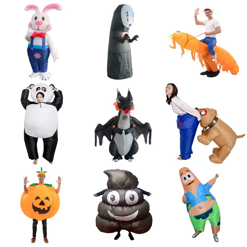 Disfraz inflable de Cosplay para adultos, decoración divertida para ...