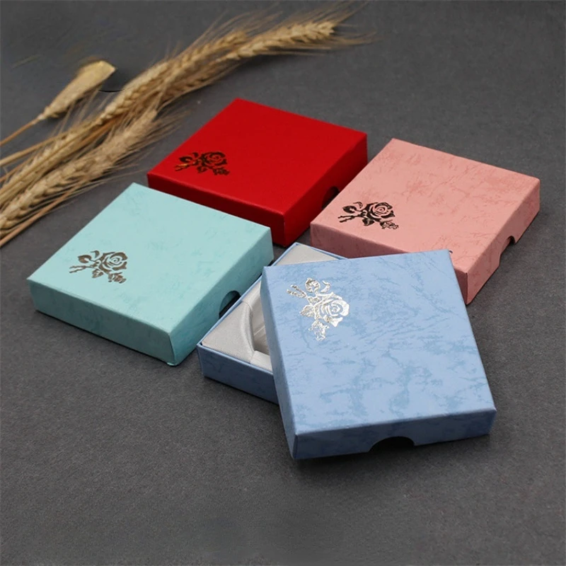 9x9cm-Square-Jewelry-Packaging-Box-Rose-Printing-Bracelet-Necklace ...