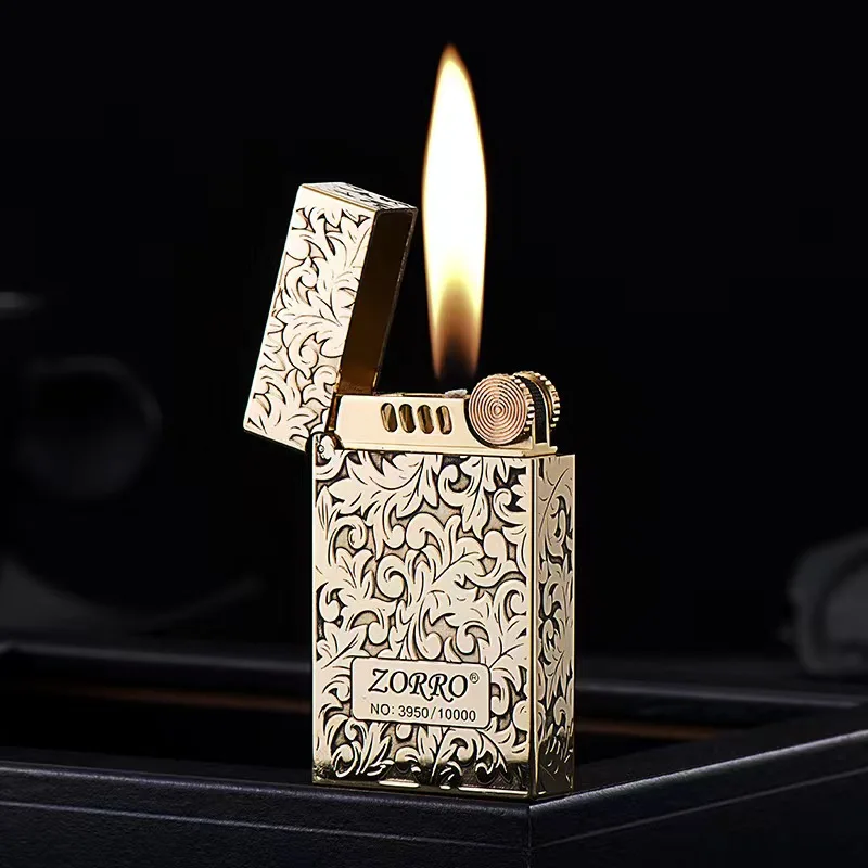 Zorro-552-Kerosene-Lighter-Windproof-Brass-Material-Engraved-Pattern ...