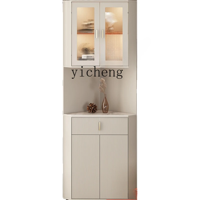 Zf-Corner-Living-Room-Triangle-Wall-Light-Luxury-Wine-Cabinet-Storage ...