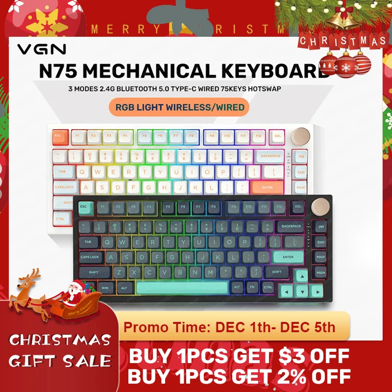 Vgn-N75-Pro-Keyboard-82-Keys-Tri-mode-Bluetooth-Wireless-2-4g-Wired ...