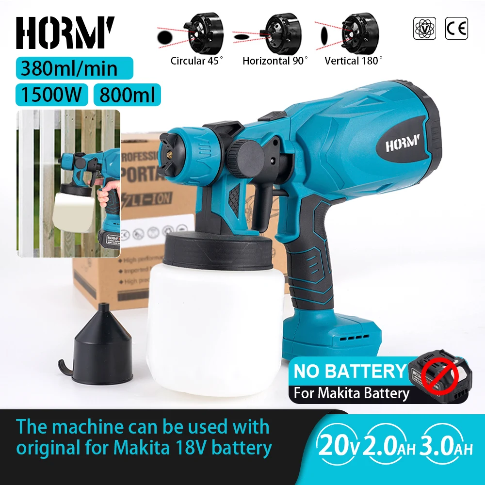 Hormy-18V-Rechargeable-Cordless-Spray-Gun-800ml-Handheld-Spray-Gun-0 ...