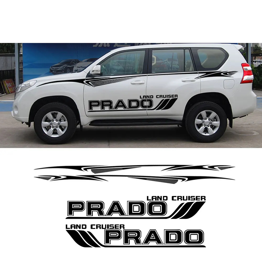 For-Toyota-Land-Cruiser-Prado-Car-Side-Door-Stickers-SUV-SIDE-STRIPE ...