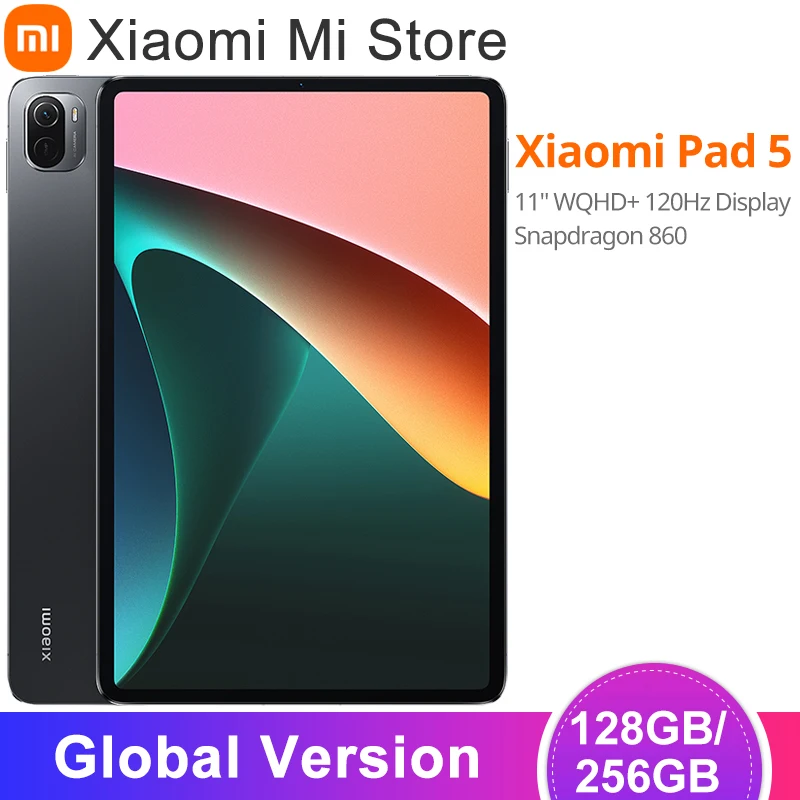 Versão global xiaomi pad 5 tablet 128gb/256gb snapdragon 860 11 wwwqhd ...