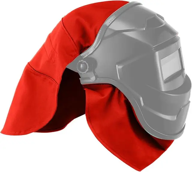 Welding Hood Cover 2 Piece Welding Helmet FR Cotton Front Bib & Rear ...