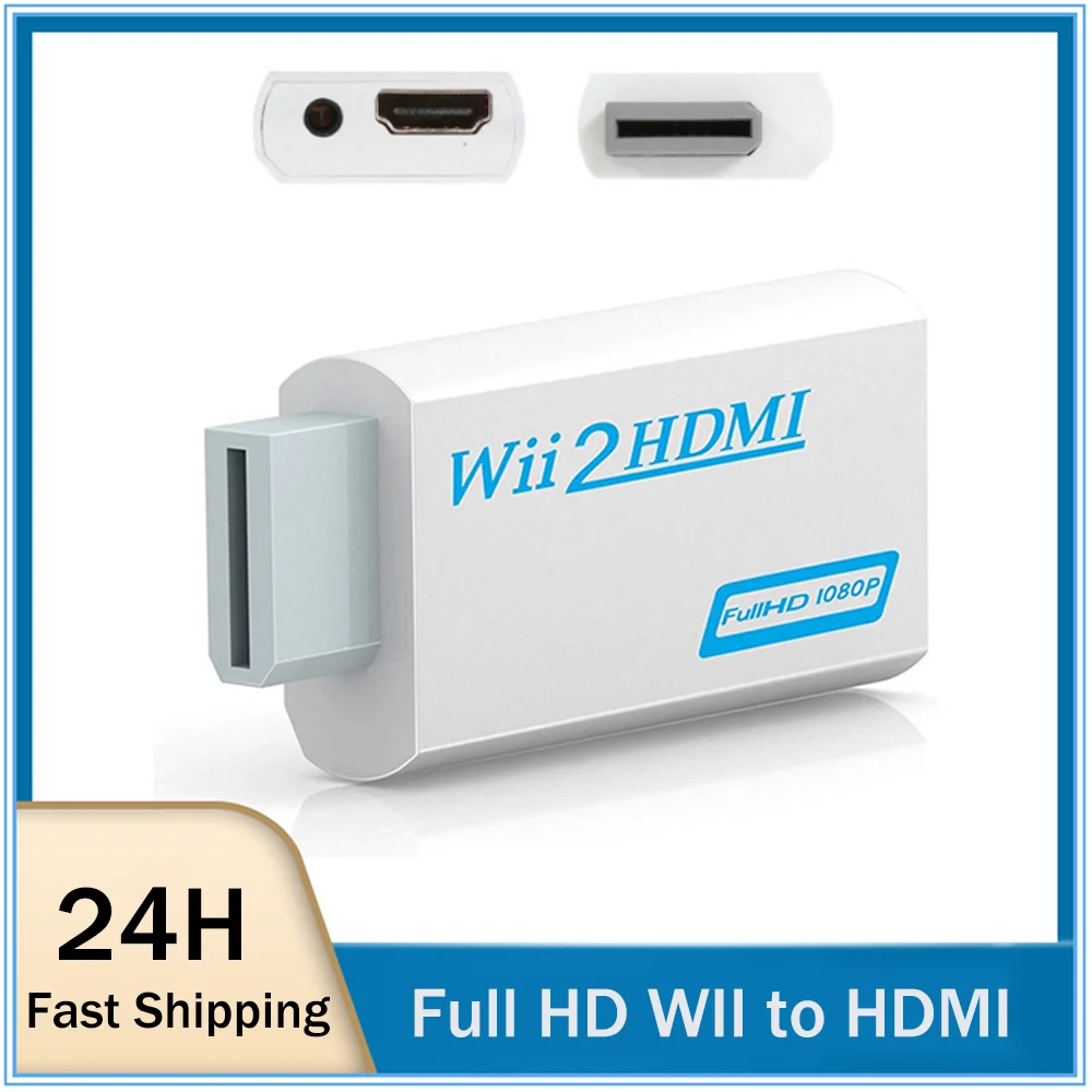 Full-HD-1080P-Wii-to-HDMI-compatible-Adapter-Converter-Support-3-5mm ...