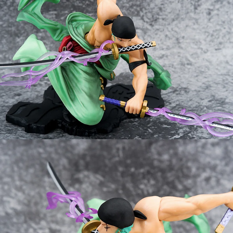2 Colors One Piece Animation Action Figure Roronoa Zoro Model 26cm PVC ...