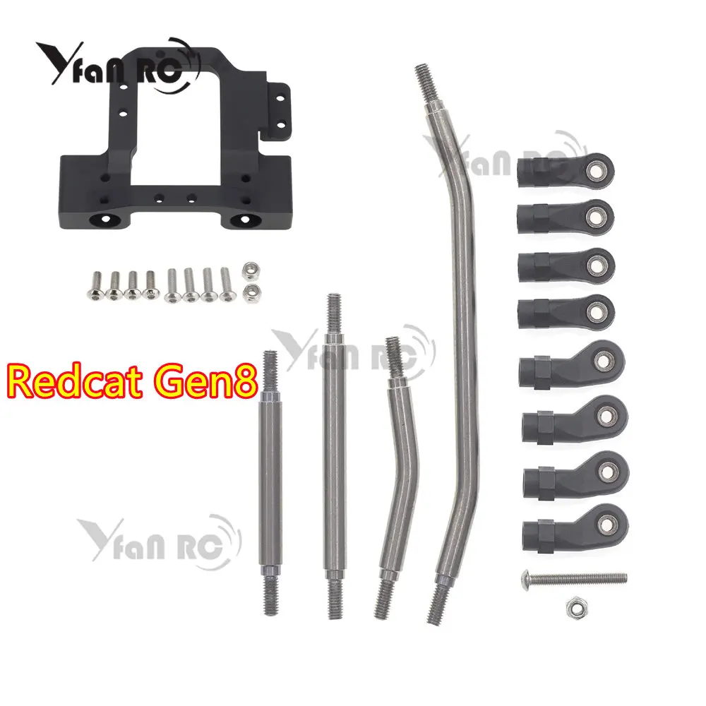 For 1/10 RC Rock Crawler Car Redcat Gen8 Metal Front Bumper Mount Servo ...