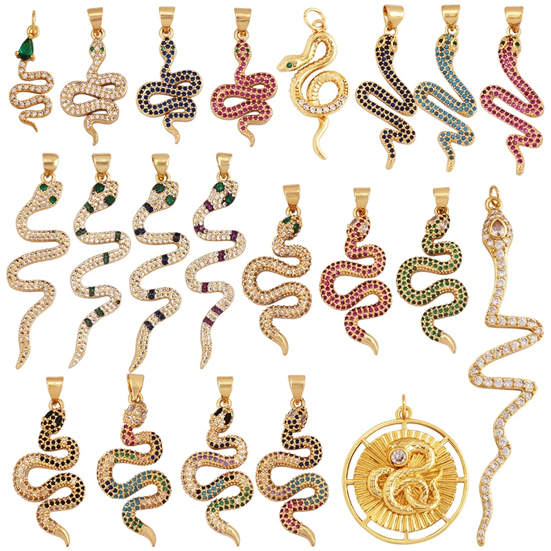 Seductive Snake Charms Pendant Earrings Necklace Bracelet Making ...