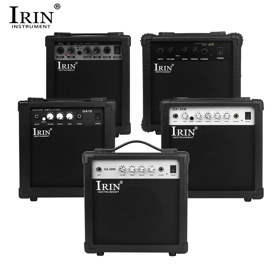 IRIN Mini Amplifier Portable AMP Speaker Cabinet for Electric Guitar ...