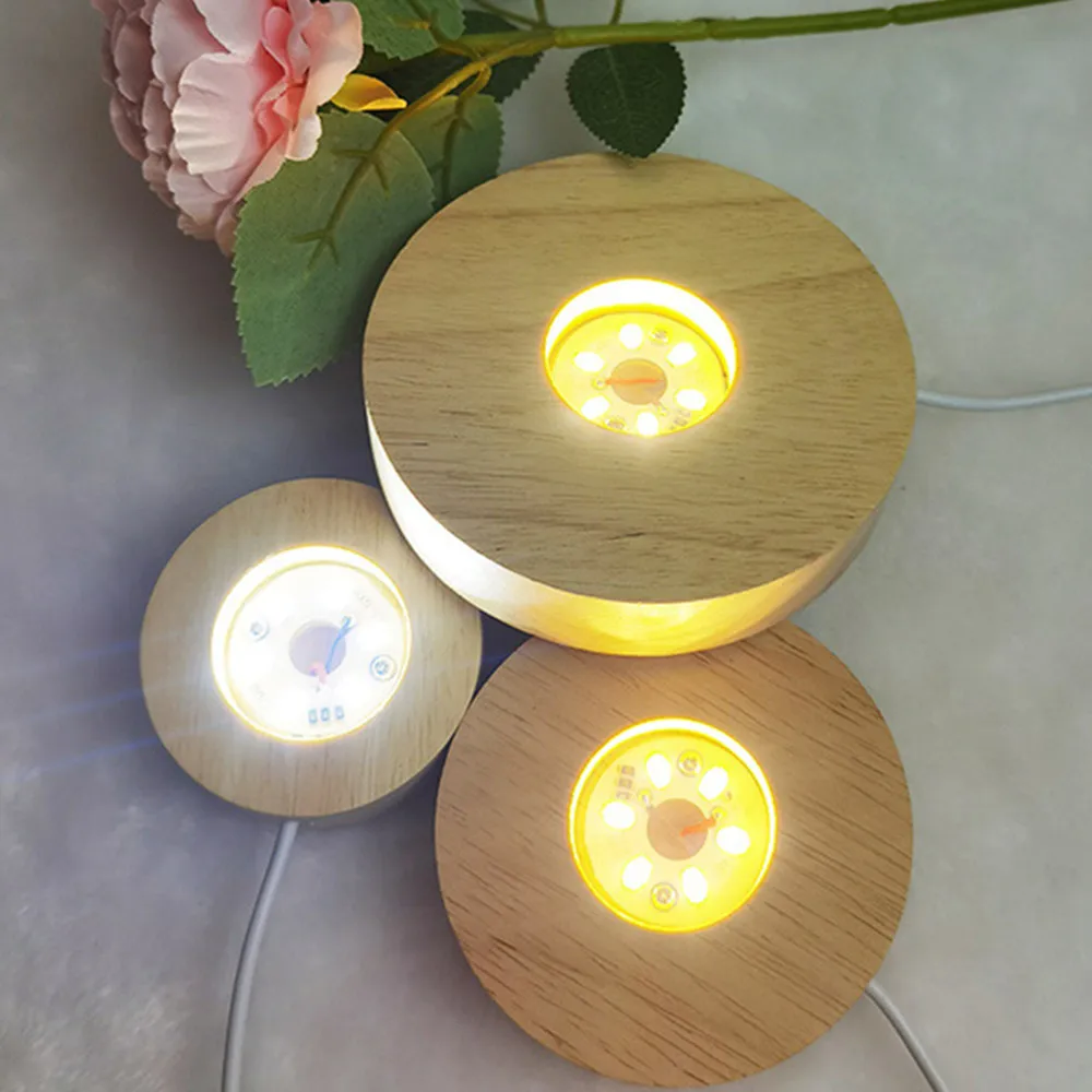 Round Display Base Light Jewelry | Round Stands Display Decoration ...