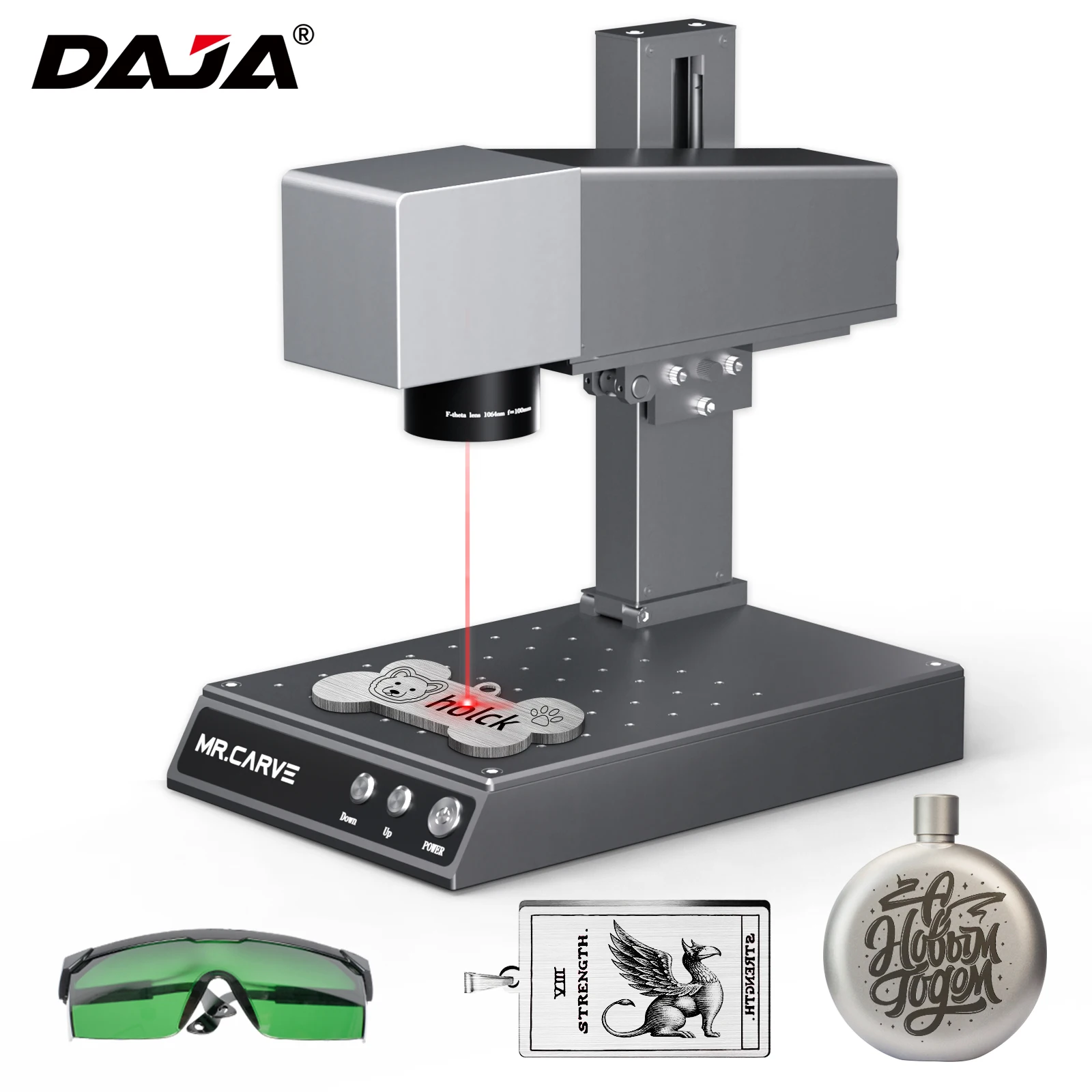 Daja Metal Laser Engraver Fast Mark Gold Silver Aluminum Copper Steel ...