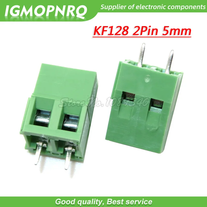 20PCS-KF128-2P-5-08mm-KF128-2-Pin-Green-Connect-PCB-Terminal-Screw ...
