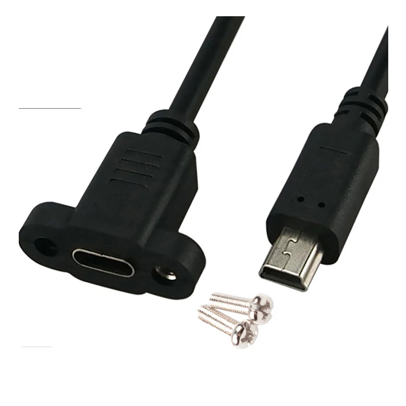 Mini USB B Pin Male To Female Socket Panel Mount Extension, 43% OFF