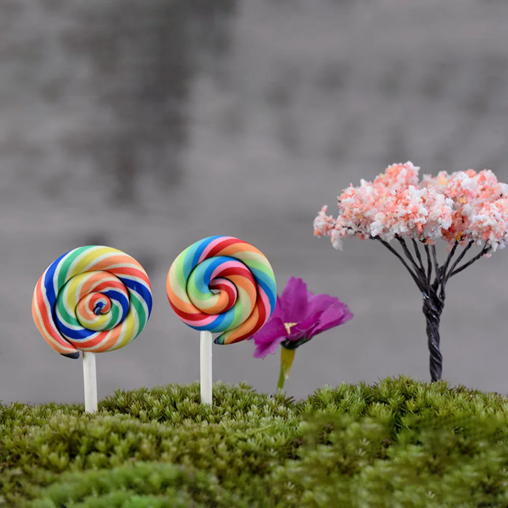 Mini Rainbow Lollipops