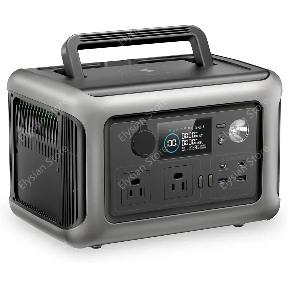 299Wh-600W-Portable-Power-Station-R600-LiFePO4-Battery-Backup-with-UPS ...