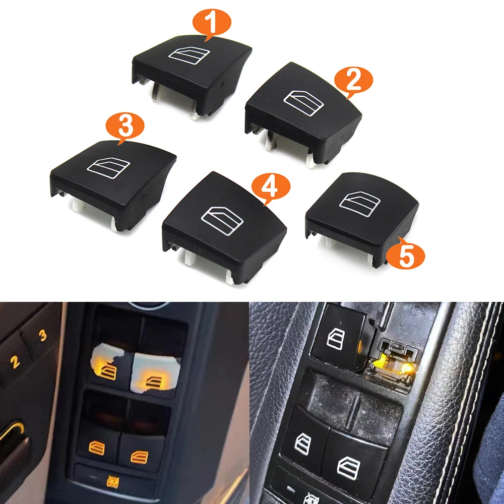 Interior-Car-Window-Lifter-Switch-Button-Cover-For-Mercedes-Benz-A-B-C ...