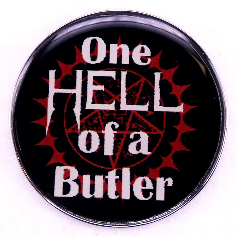 One-hell-of-a-butler-Enamel-Pin-black-butler-anime-Sebastian-brooch ...