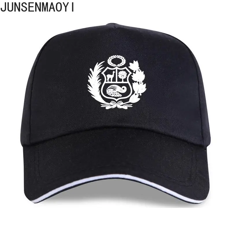 Men-Women-Baseball-cap-Peru-Peruvian-Coat-of-Arms-White-Slim-Fit-tops ...