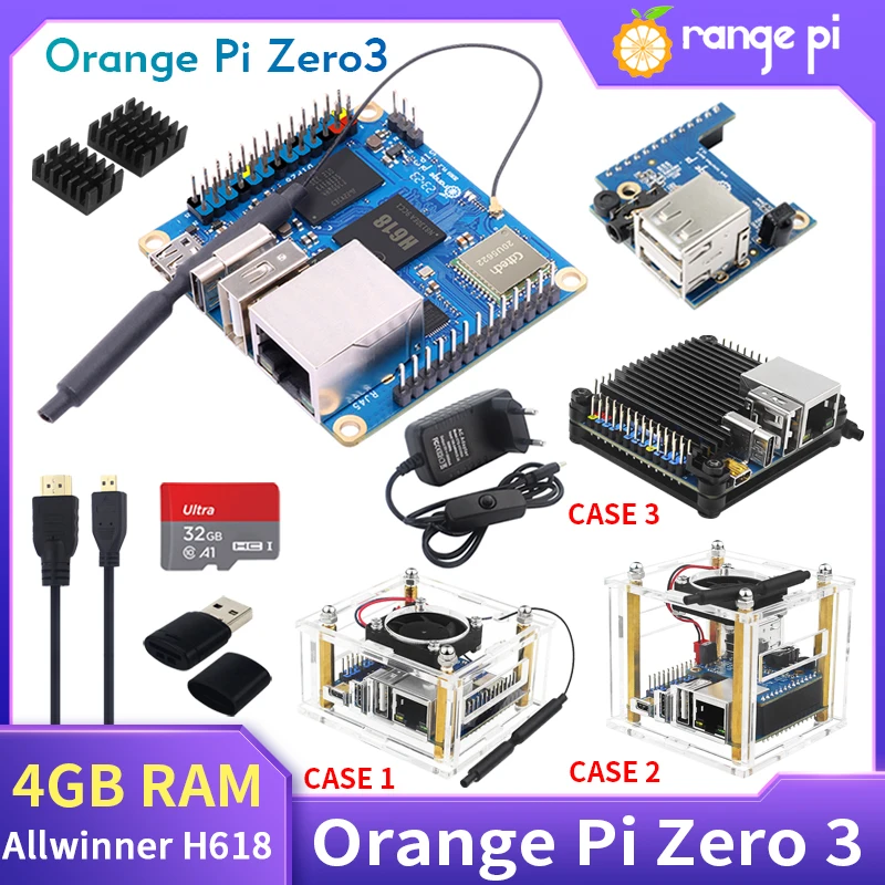 Orange-Pi-Zero-3-Single-Board-Allwinner-H618-64-bits-16MB-SPI-Flash ...