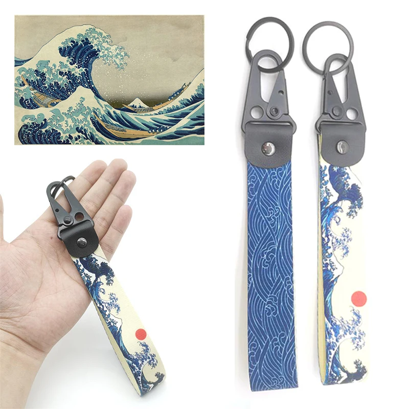 Hokkaido-Waves-Jdm-Car-Keychain-Nylon-Thermal-Transfer-Key-Ring-Strap ...