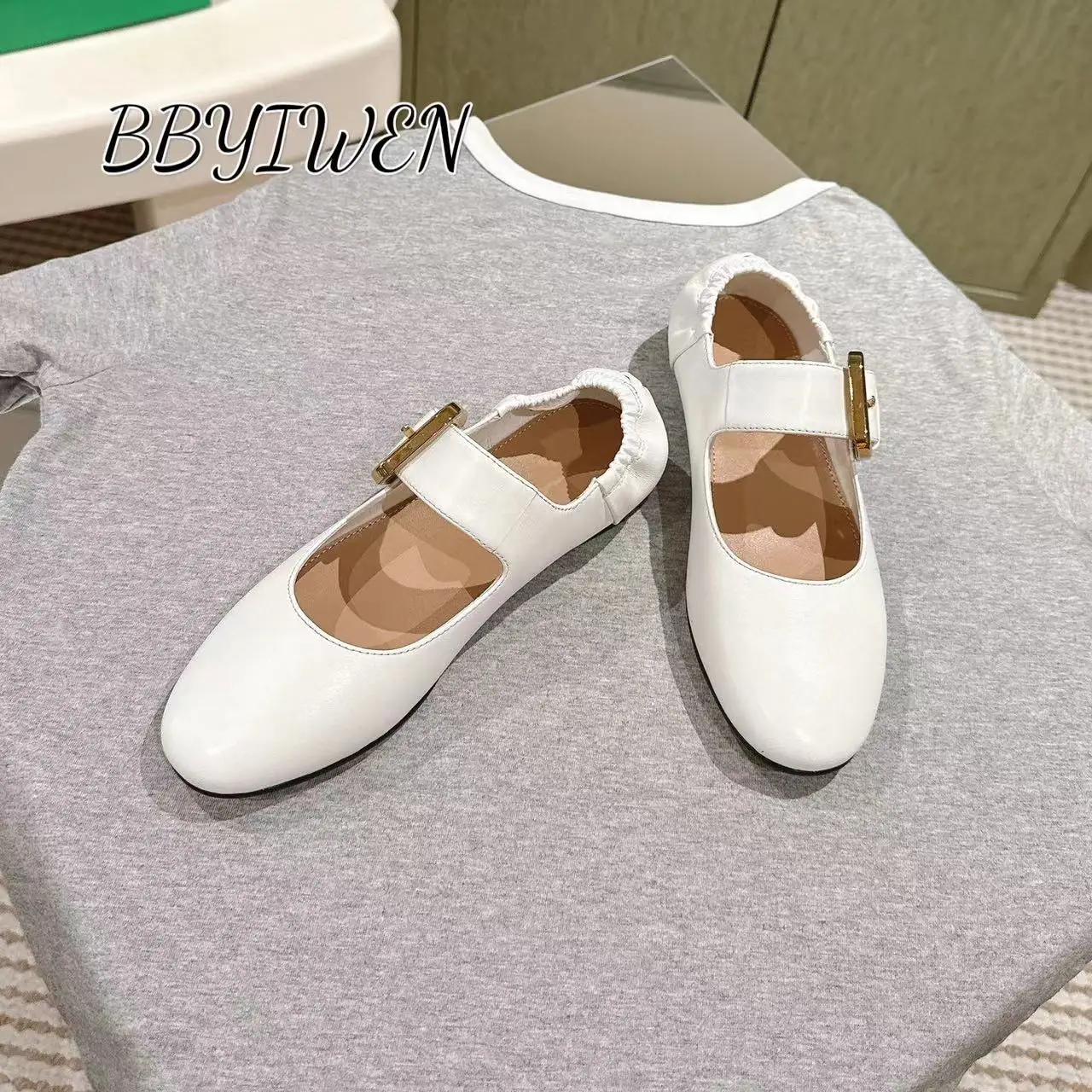 2024-The-New-Mary-Jane-Braided-Ballet-Flats-Buckle-Square-Head-Design ...