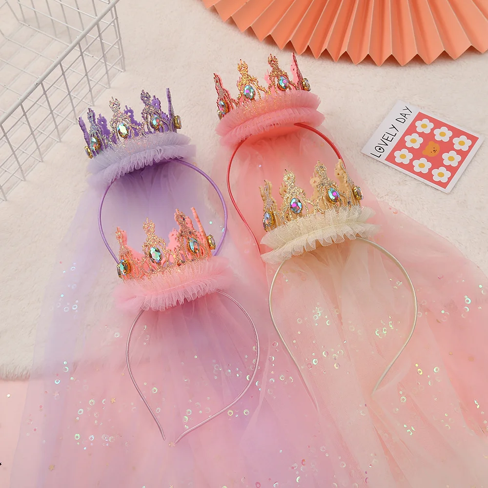 Cosplay-Bow-Hairpin-Children-s-Princess-Crown-Headband-Colorful ...