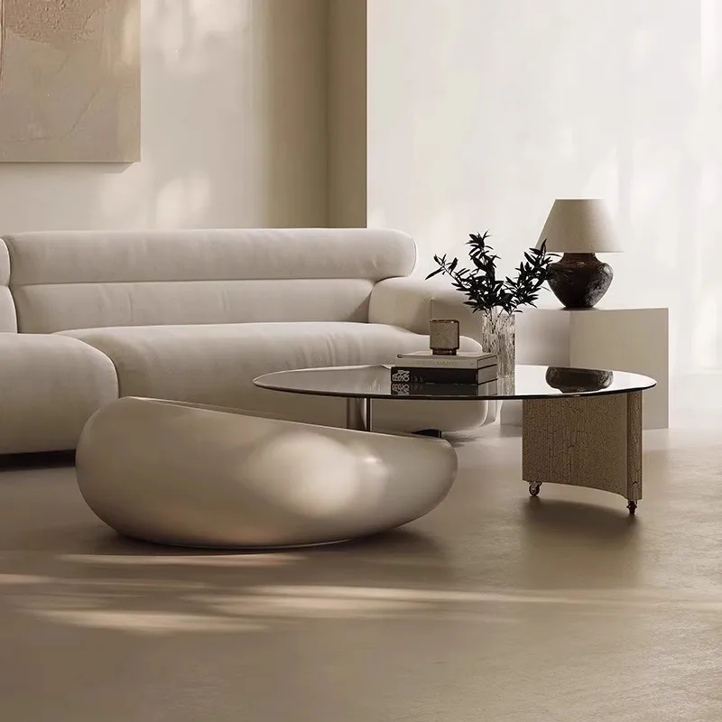 Japanese-Luxury-Coffee-Table-Minimalist-Round-Glas-Designer-Coffee ...