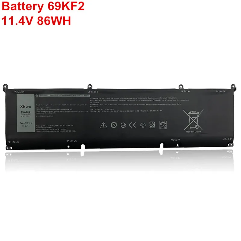 11-4V-86WH-9Cell-69KF2-Laptop-Batteries-Original-For-Dell-XPS-15-9500 ...